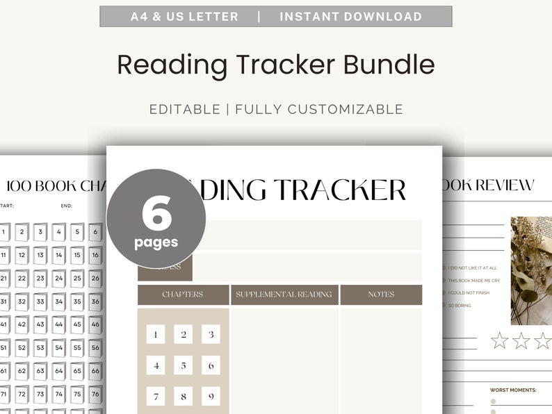PLR & MRR Stay on Track: Reading Log Printable Tracker for Book Lovers ...