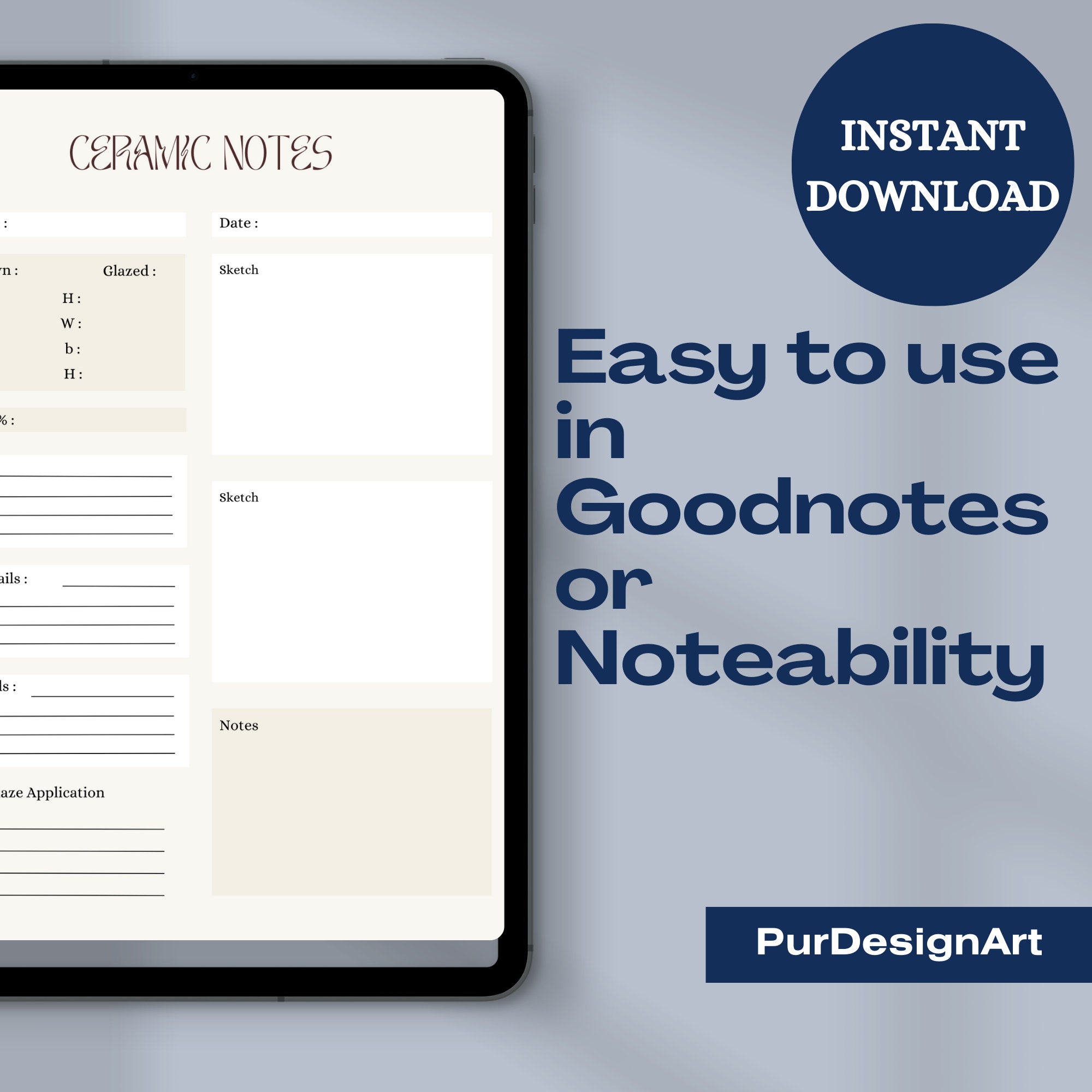 Pottery Notes & Log Template: Stay Inspired With This Ceramic Journal ...