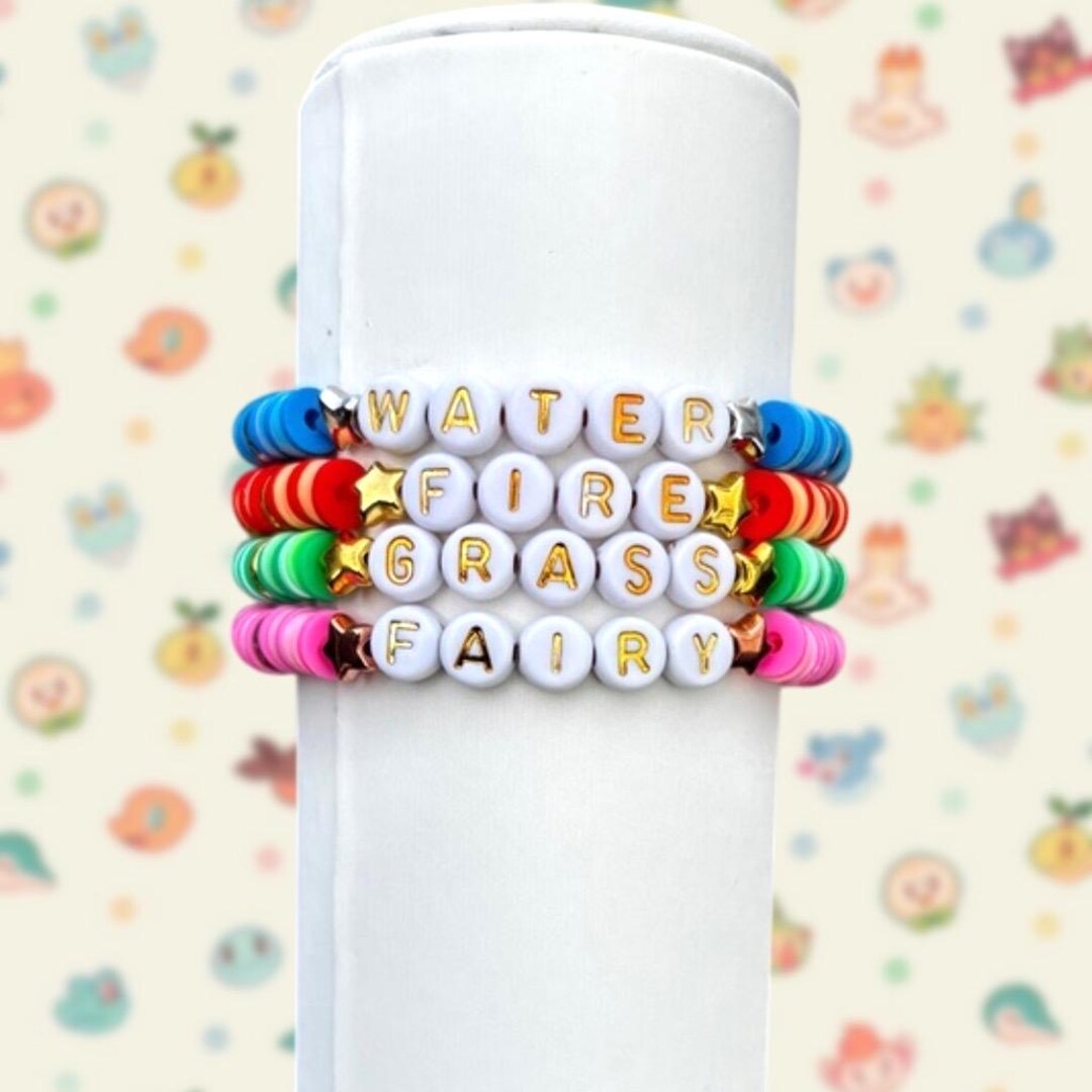Video Game Gym Leader Bracelets Friendship Bracelets Birthday Favors ...