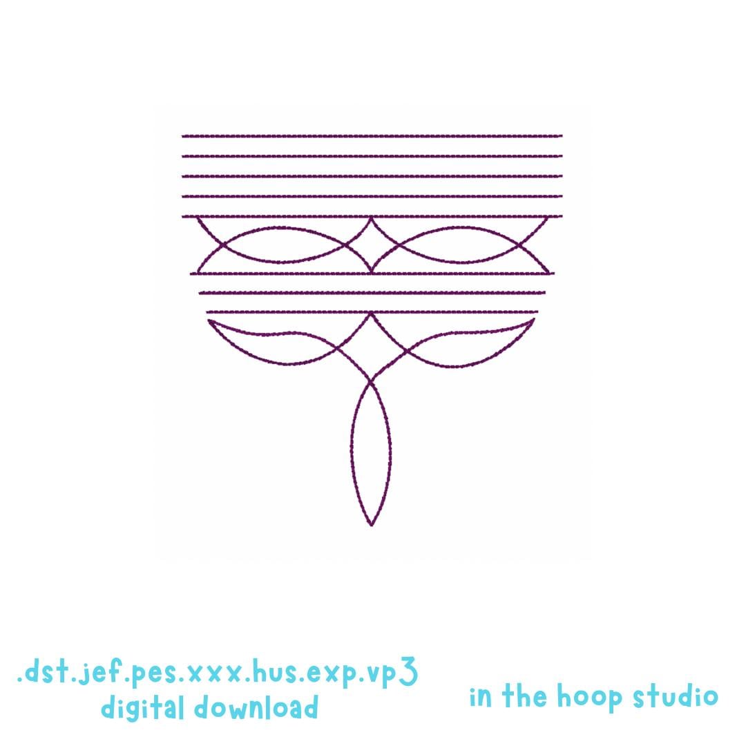 COWBOY BOOT STITCH Thread Design Machine Embroidery Digital Download ...