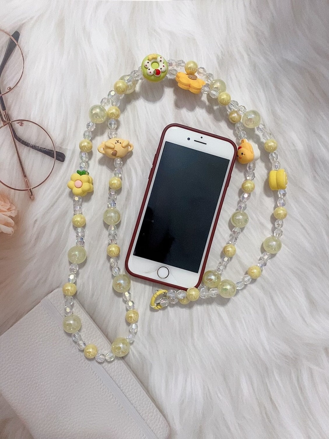 Kawaii and Cute Crossbody Phone Chain| Cell-phone Strap| Hands-free ...