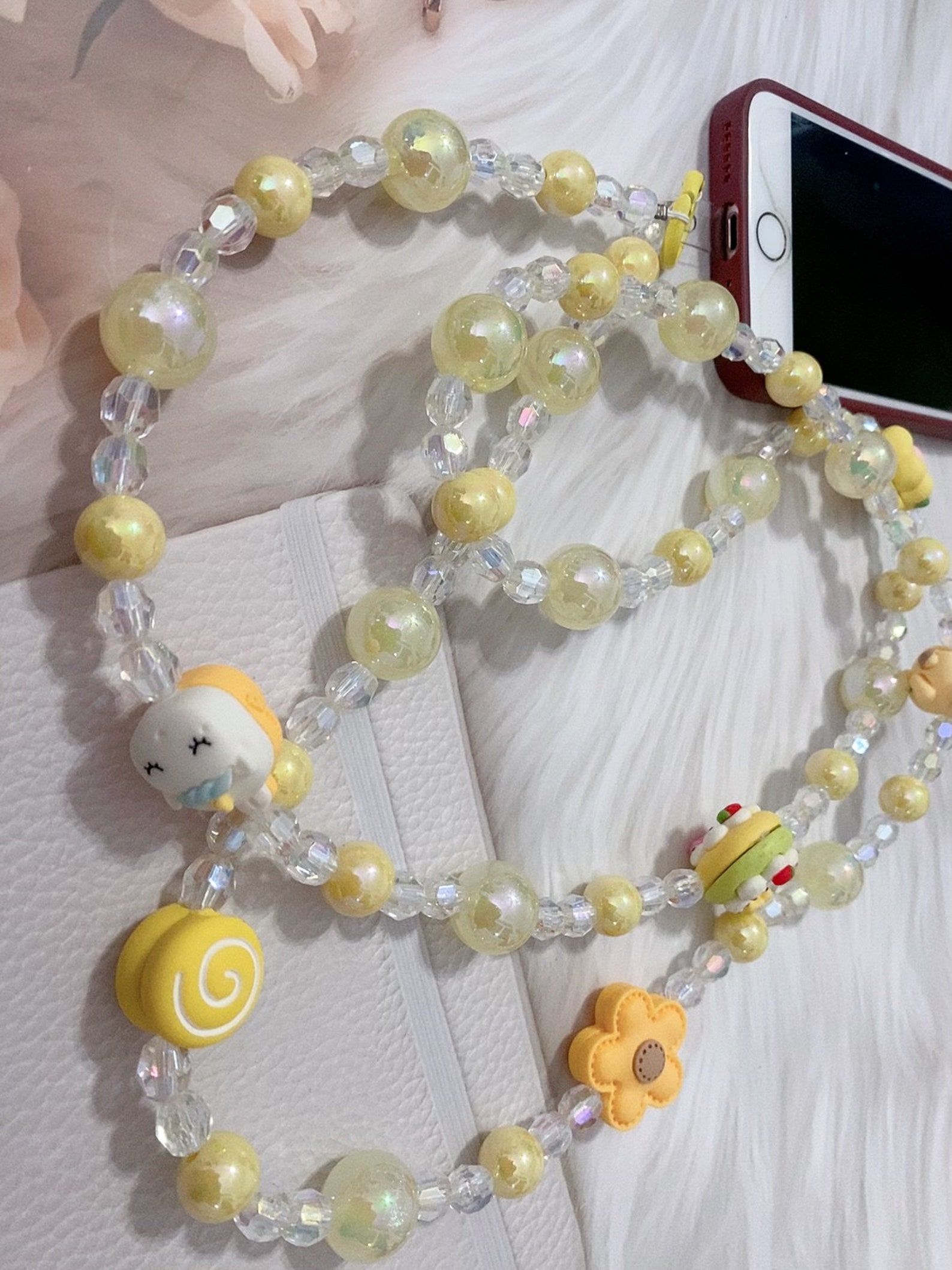 Kawaii and Cute Crossbody Phone Chain| Cell-phone Strap| Hands-free ...