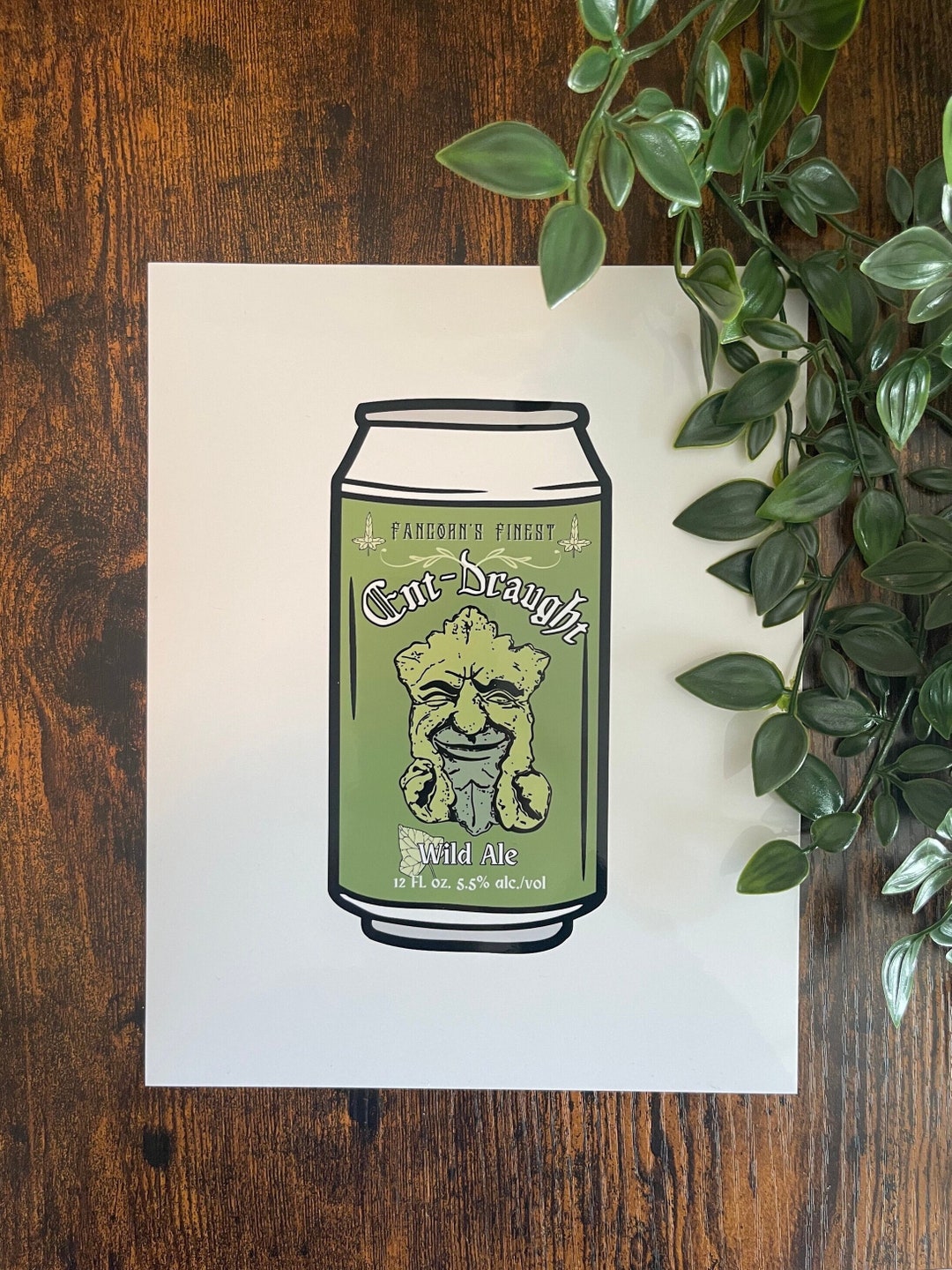 Ent Draught Wild Ale Print LOTR Print Treebeard Print Fangorn Forest ...