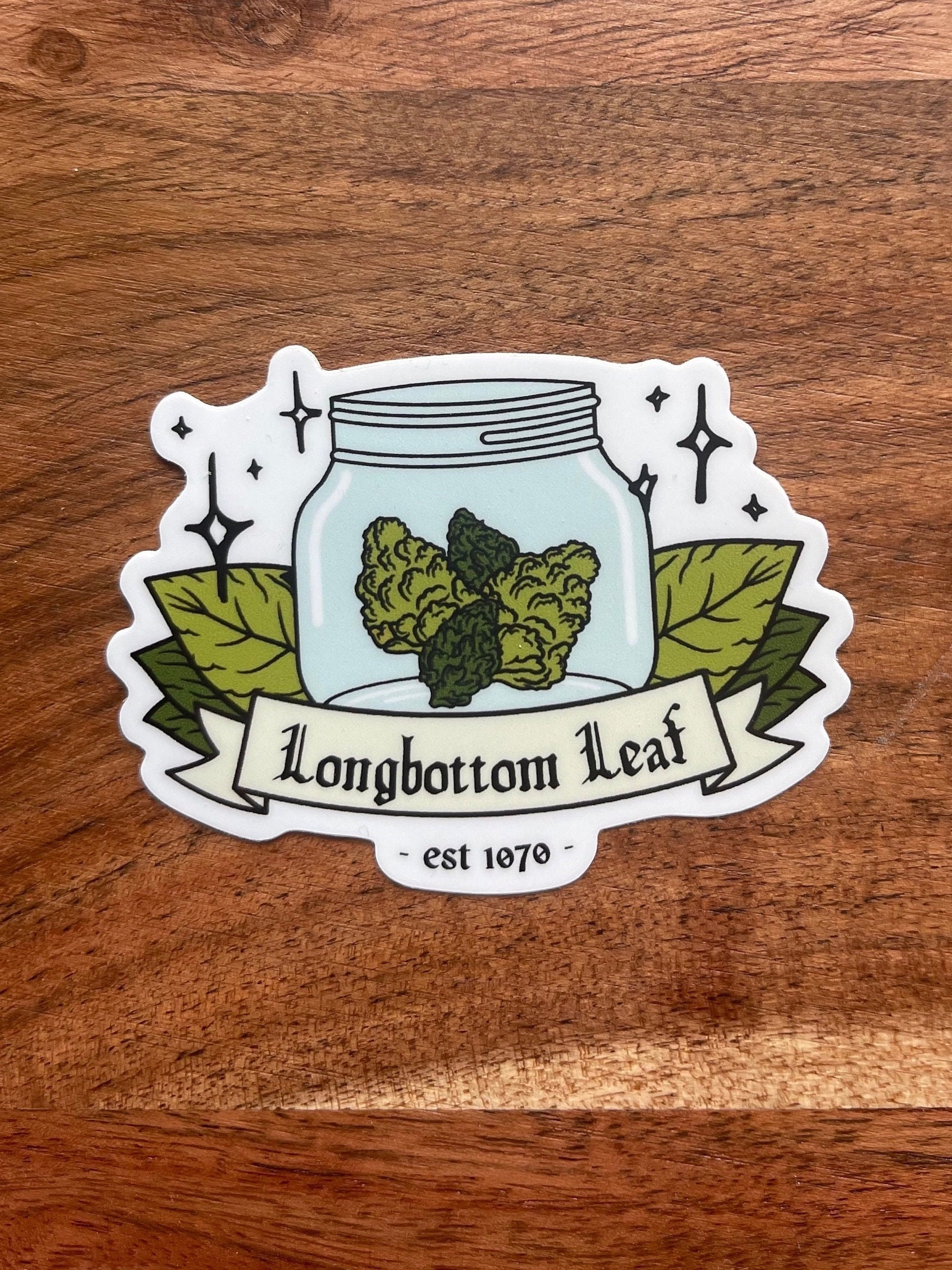 Longbottom Leaf Sticker LOTR Inspired Sticker Water Bottle Sticker Gift ...