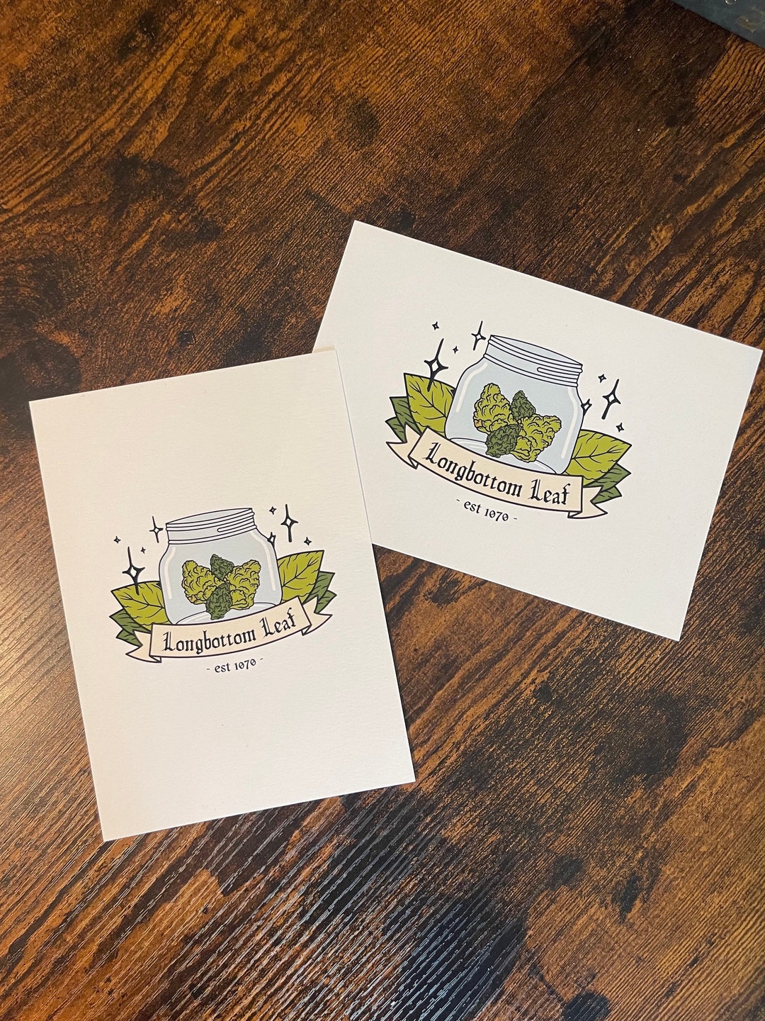 Longbottom Leaf Print LOTR Art Print the Lord of the Home Decor Gift ...