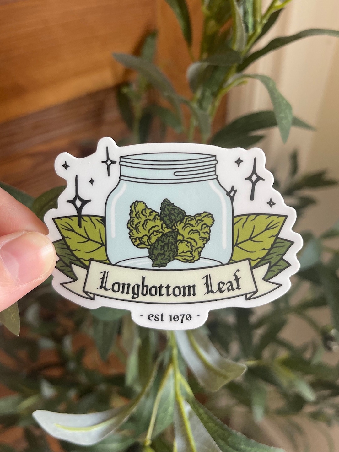Longbottom Leaf Sticker LOTR Inspired Sticker Water Bottle Sticker Gift ...