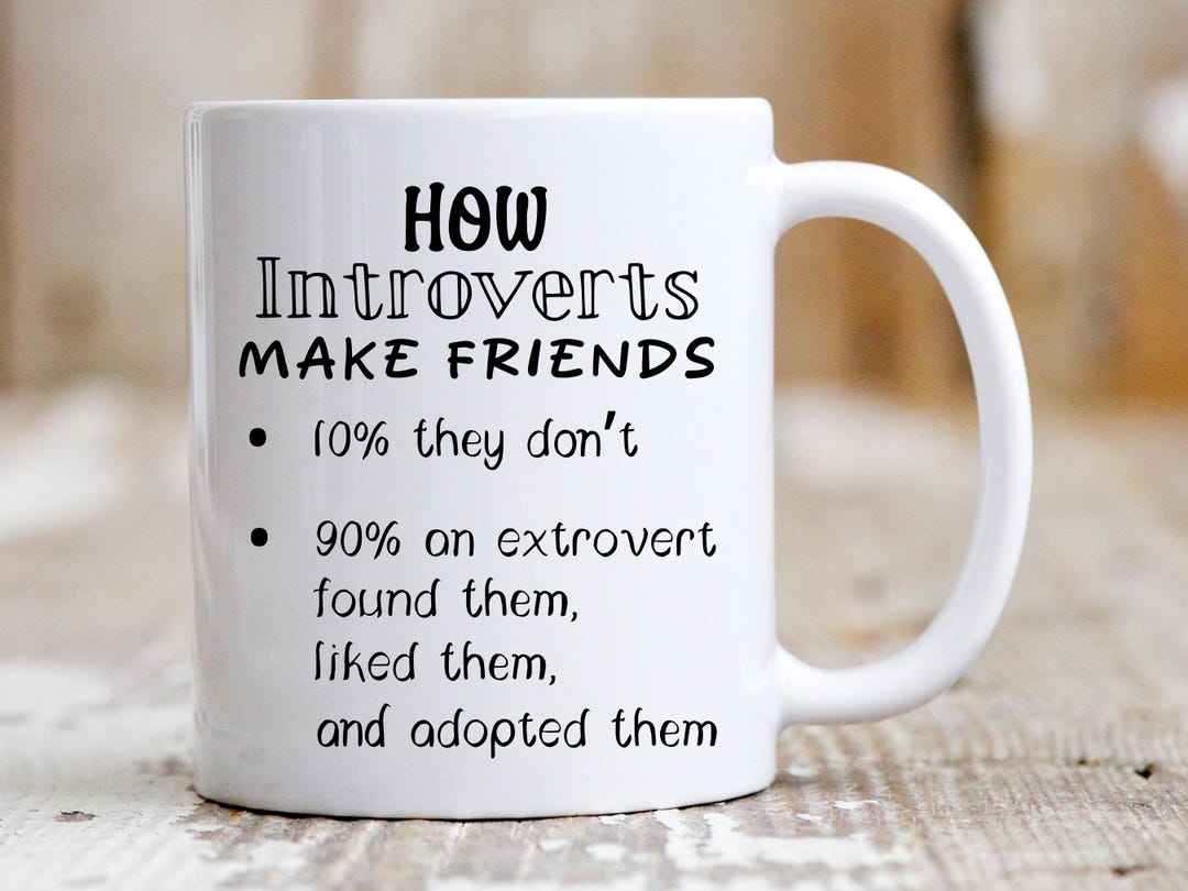 Introvert Coffee Mug for Introverted Friends and Family Gift Idea With ...