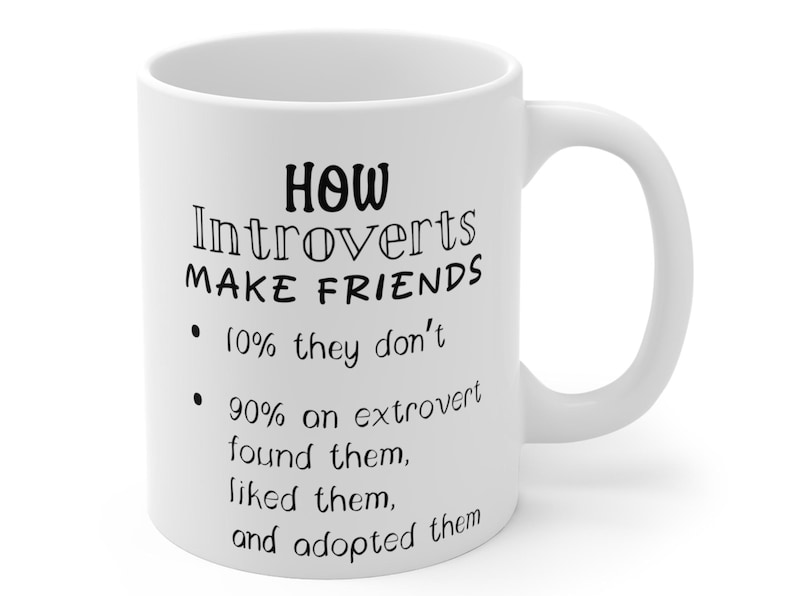 Introvert Coffee Mug for Introverted Friends and Family Gift Idea With ...