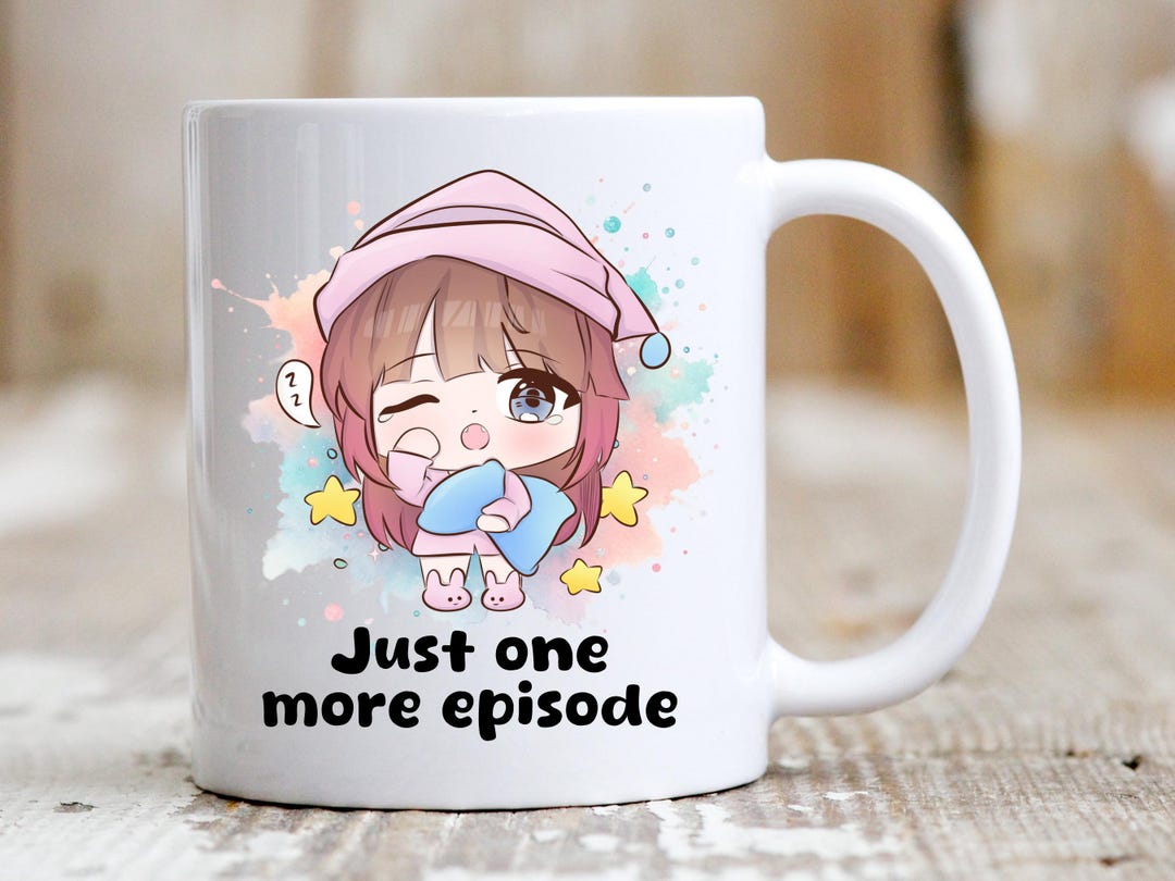Cute Anime Coffee Mug Anime Girl Gift for Otaku and Anime Binge Fan ...