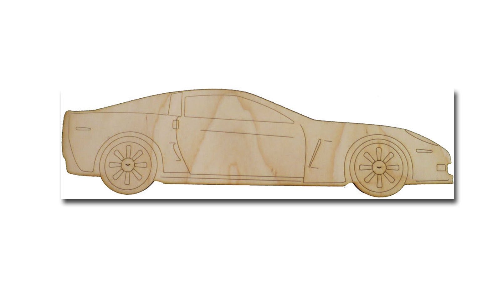 3D Laser Cut C6 Z06 Chevrolet Corvette Coupe Wood Plywood Highly ...