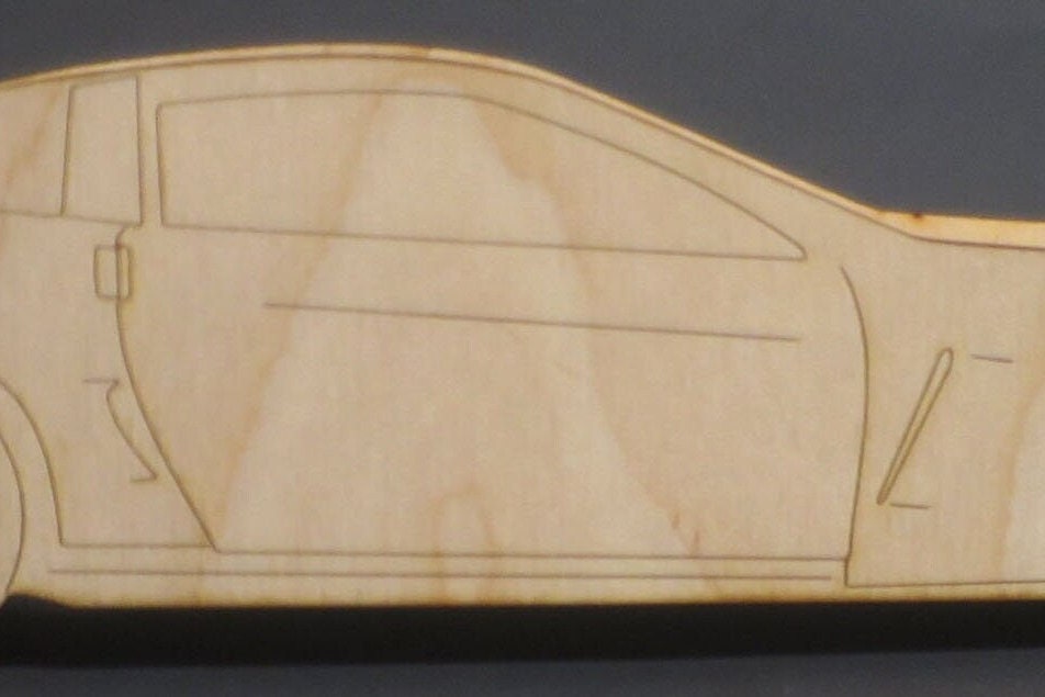 3D Laser Cut C6 Z06 Chevrolet Corvette Coupe Wood Plywood Highly ...