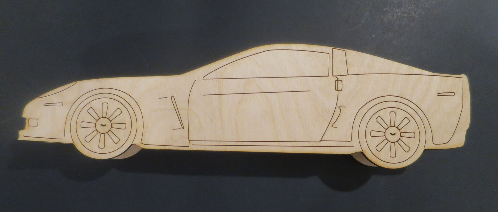 3D Laser Cut C6 Z06 Chevrolet Corvette Coupe Wood Plywood Highly ...