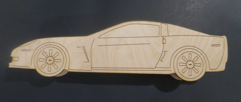 3D Laser Cut C6 Z06 Chevrolet Corvette Coupe Wood Plywood Highly ...