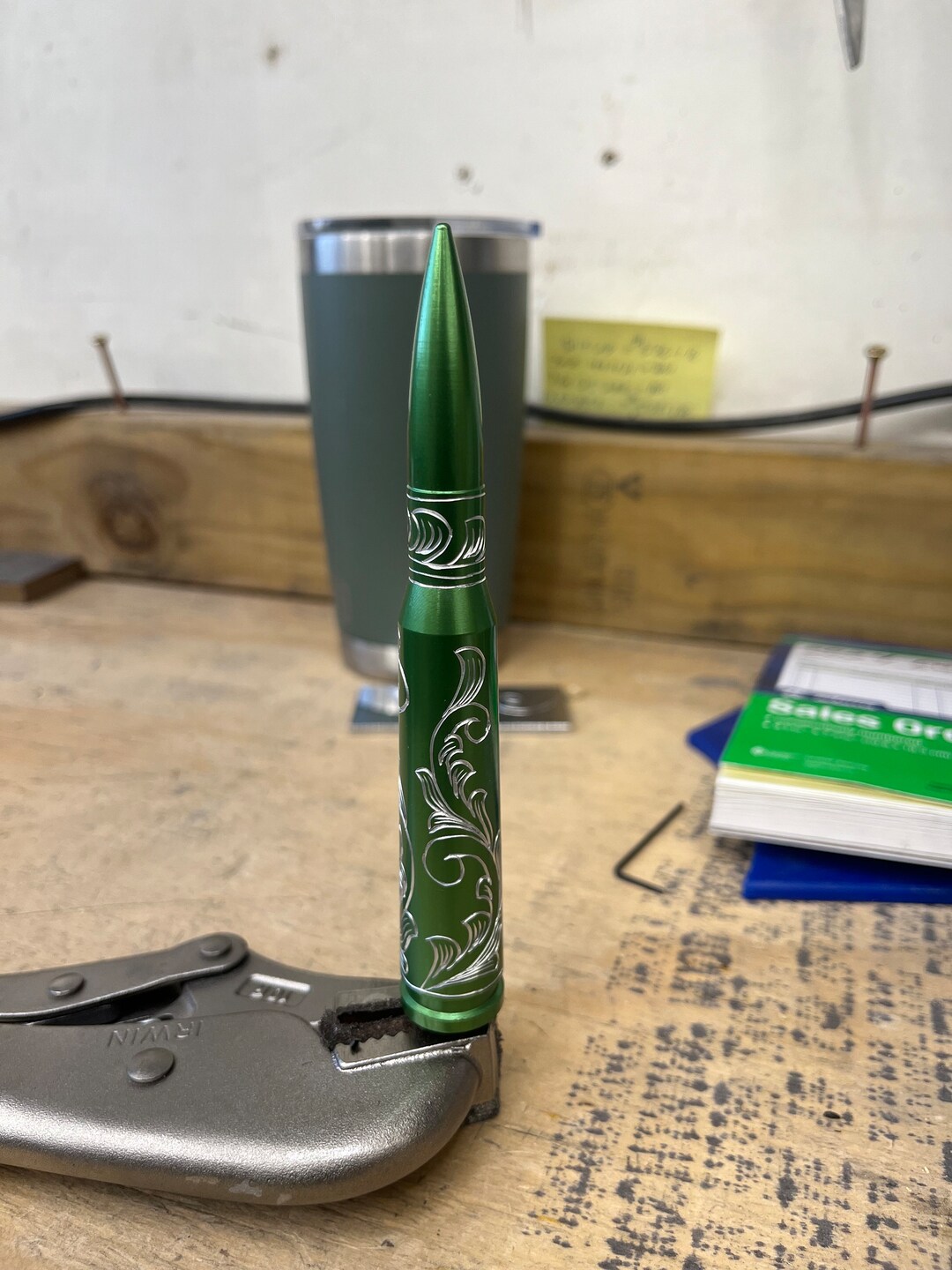 Green Anodized Engraved Bullet Antenna - Etsy