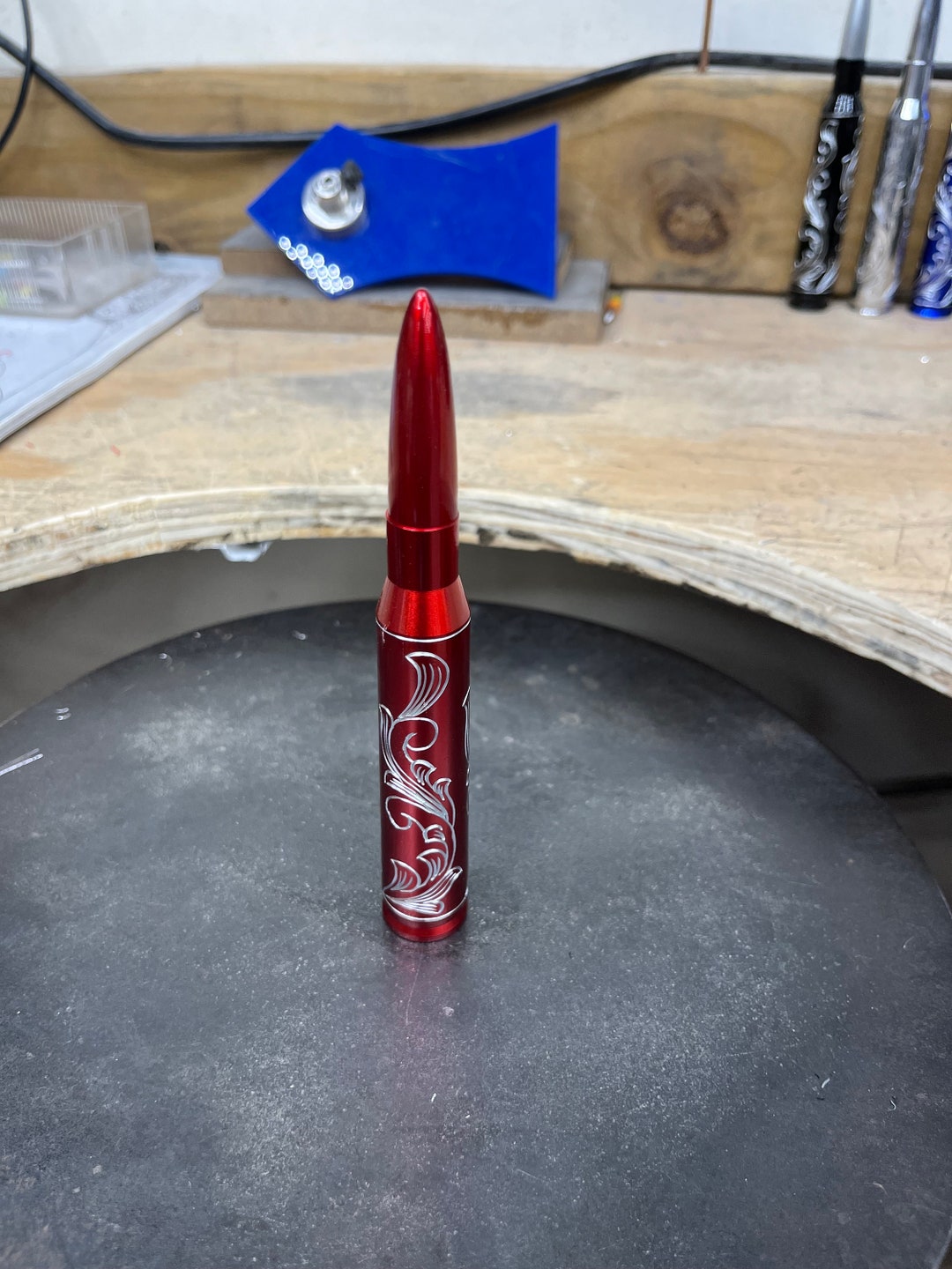 Red Anodized Engraved Bullet Antenna - Etsy