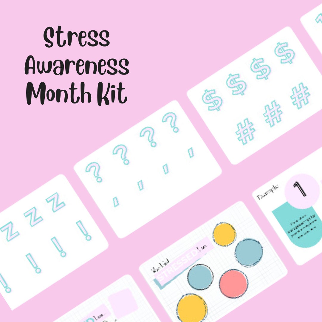 Stress Awareness Bulletin Board Kit | Minimalist Boho Theme | Classroom ...