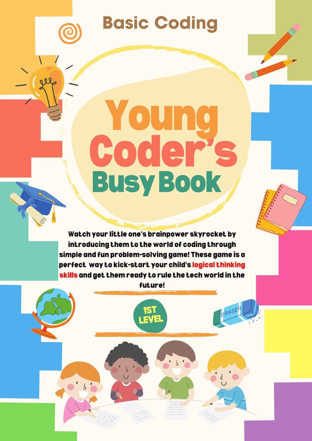 Basic Coding for Kids, Busy Book, Coding Fundamentals, Educational ...