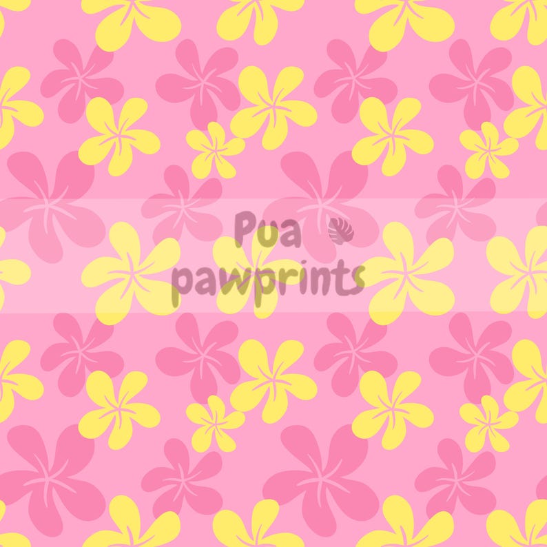Summertime Pua Digital Png Seamless Pattern - Etsy