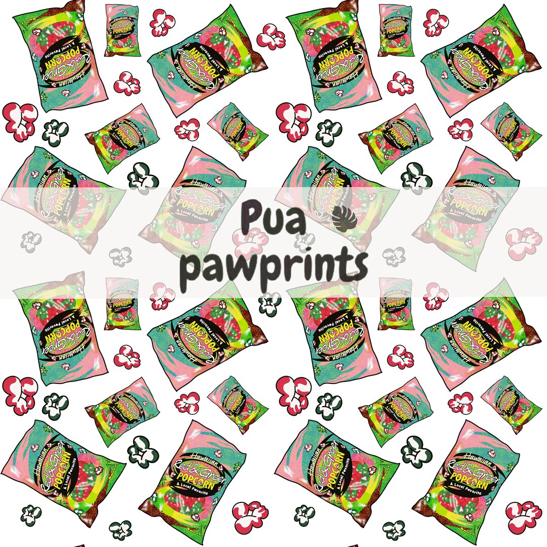 Hawaiian Popcorn Seamless Pattern - Etsy