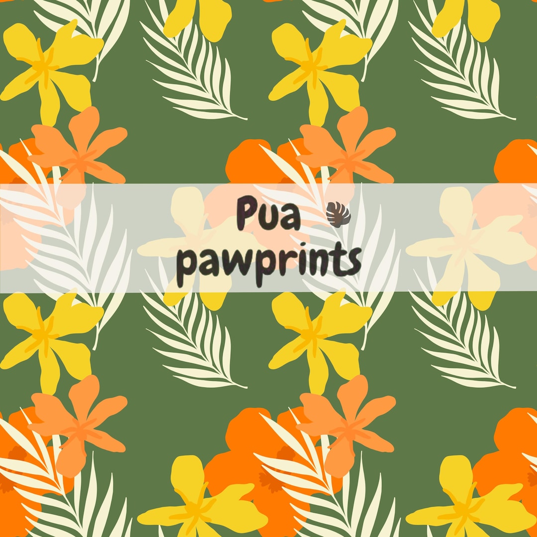 Citrus Tiare Seamless Pattern Png - Etsy