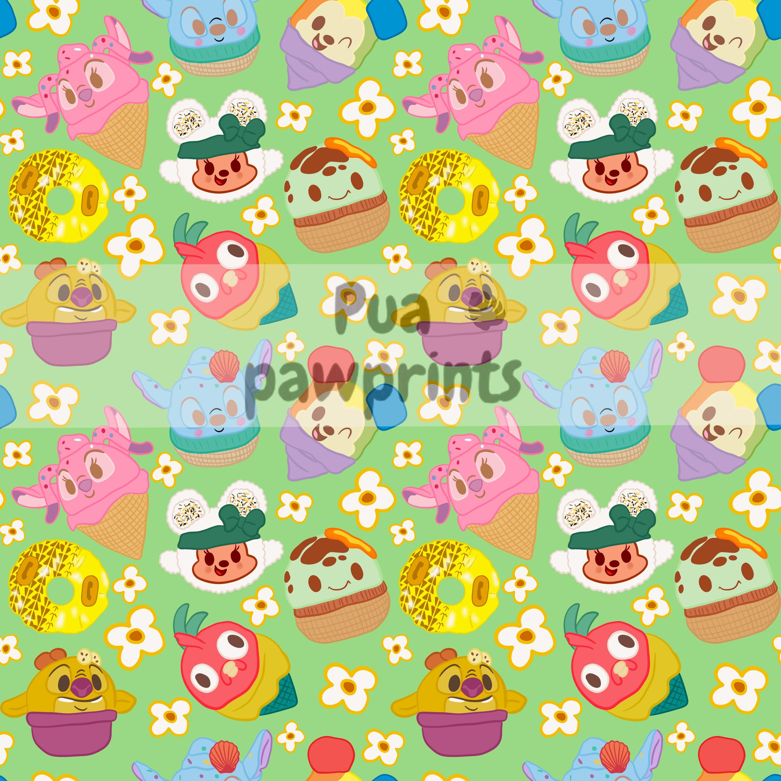 Plush Characters Seamless Digital File - Etsy