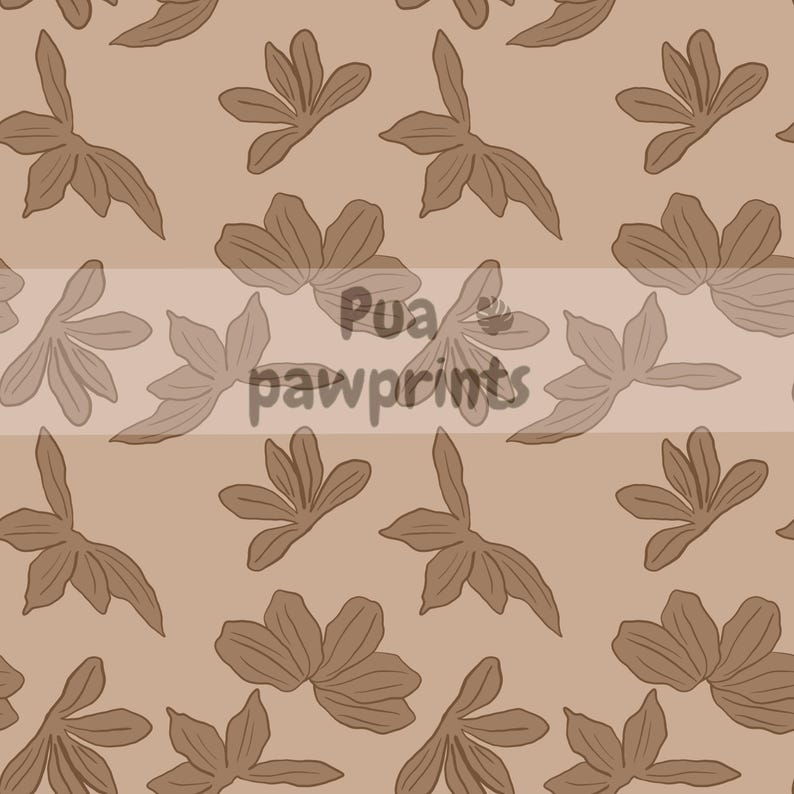 Naupaka Seamless Png Digital Pattern - Etsy