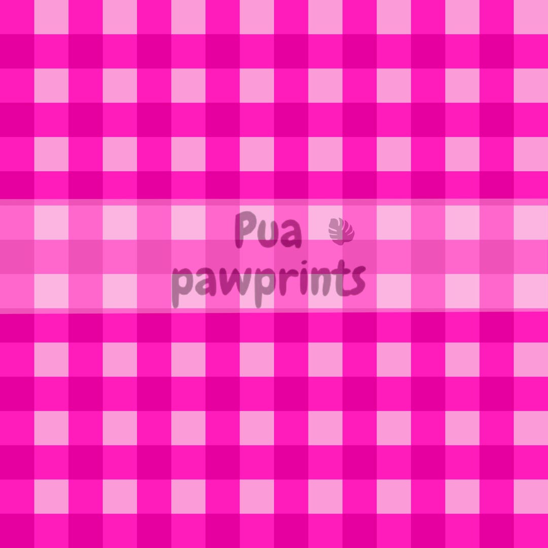 Hot Pink Gingham Pattern | Barbiecore Checkered Digital Paper (digital ...