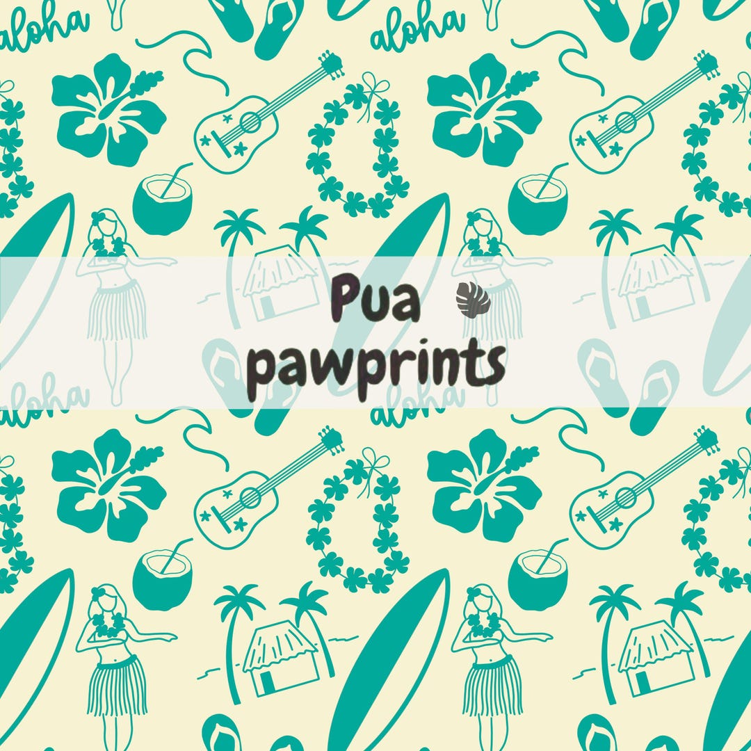 Vintage Aloha Seamless Pattern - Etsy