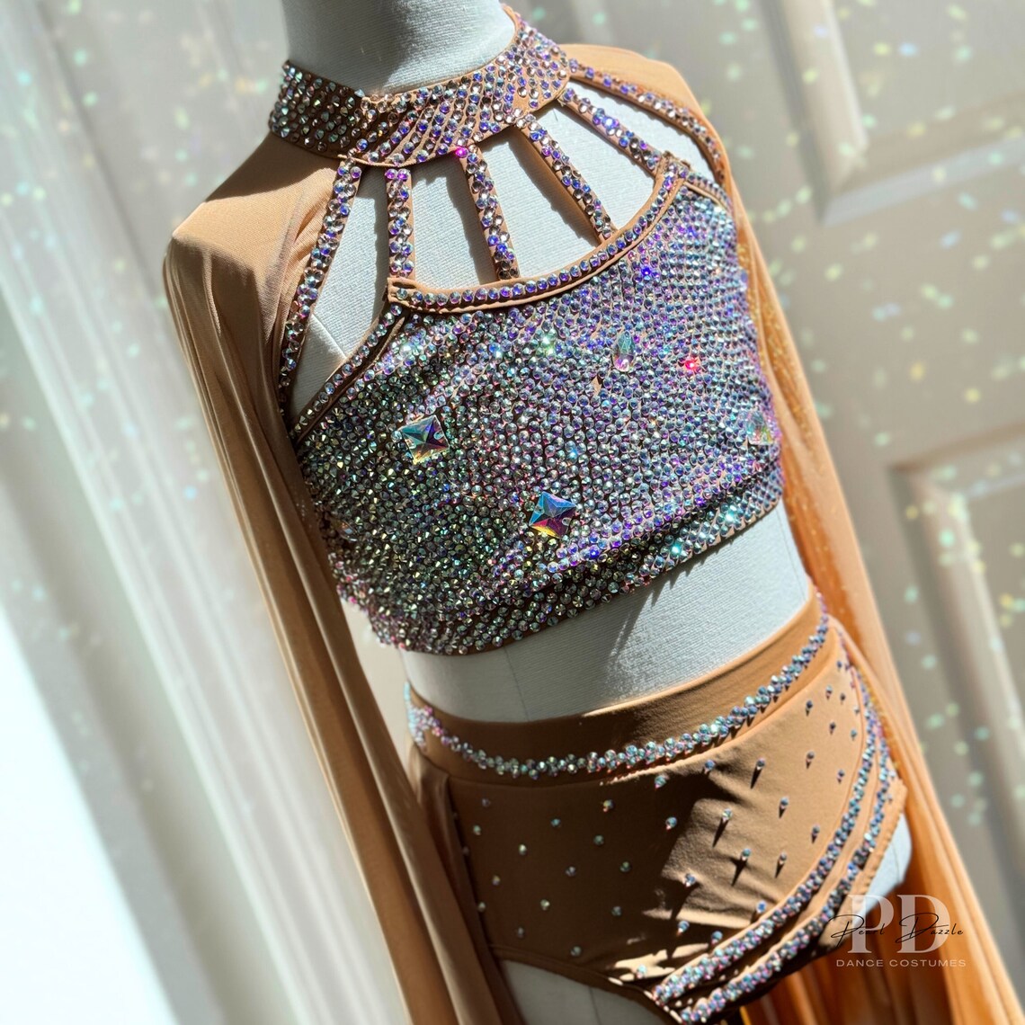 Ready to Ship 9/10Y Dreamy Mocha Customized Lyrical Dance Costume - Etsy