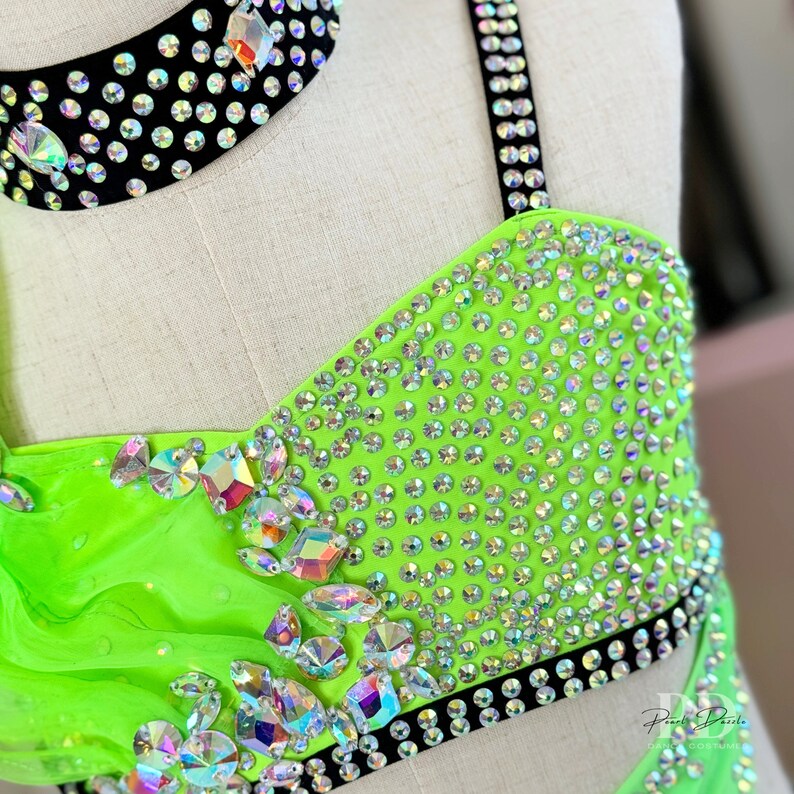 Made to Order Sassy Neon Glam Jazz Dance Costume - Etsy