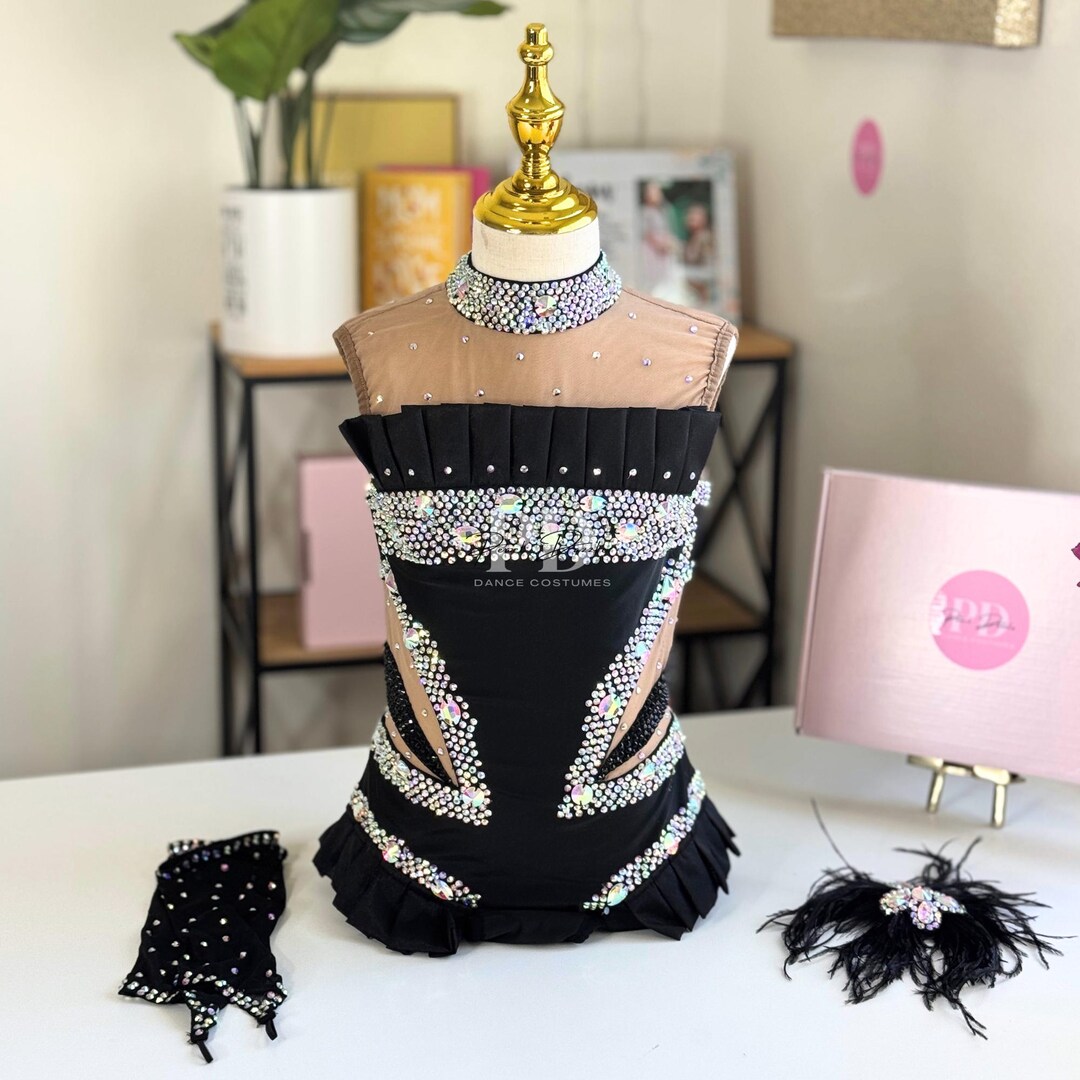 Made to Order Black Jazzy-customized Jazz/musical Dance Costume - Etsy