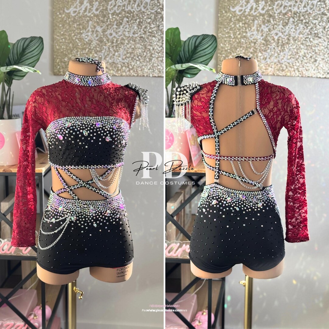 Custom Colors / Fighter Themed Jazz Contemporary Dance Costume - Etsy