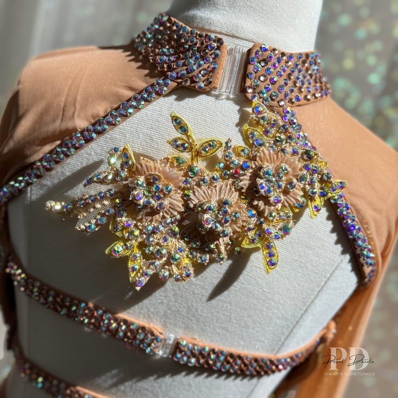 Ready to Ship 9/10Y Dreamy Mocha Customized Lyrical Dance Costume - Etsy