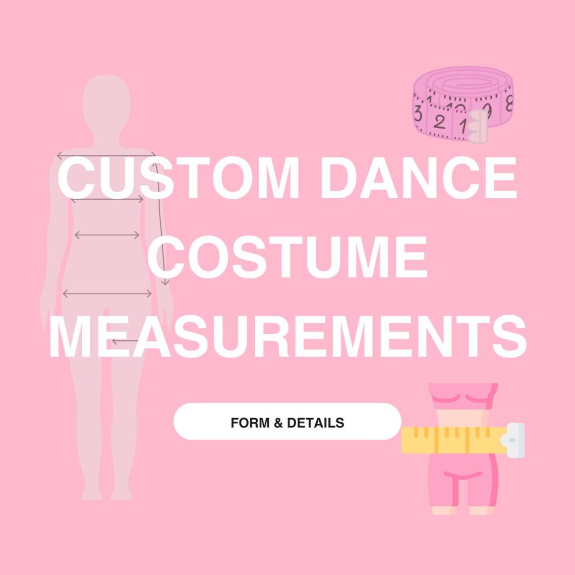 Measurements Guide /form - Customize Jazz Lyrical Dance Costumes - Etsy