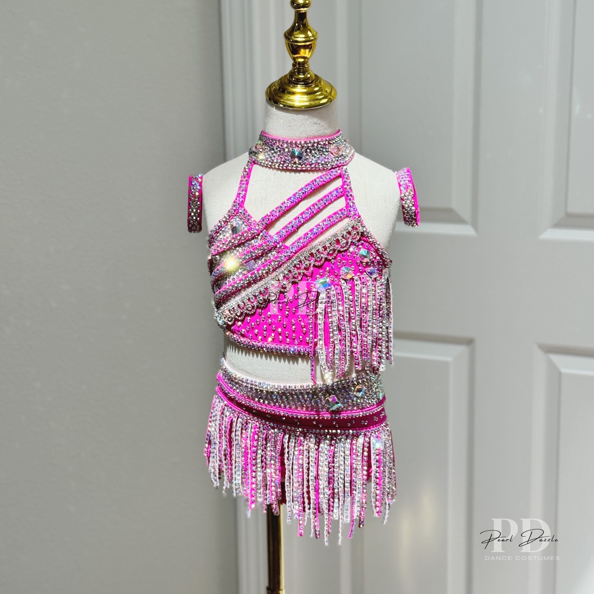 Made to Order Sassy Neon Two Tone Pink Jazz Dance Costume - Etsy