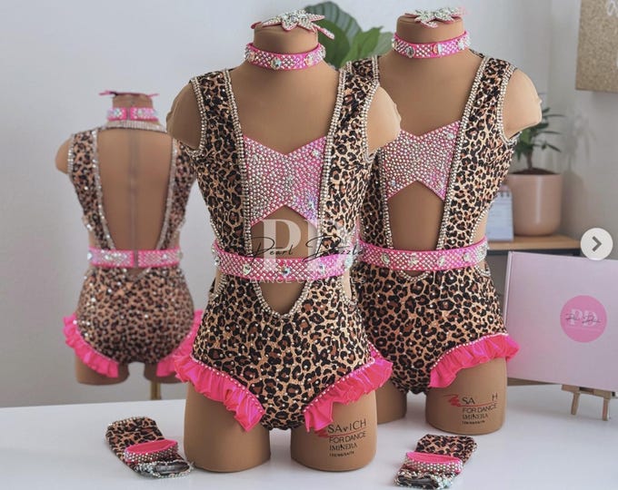 Leopard/custom Colors Themed Jazz Musical Dance Costume - Etsy