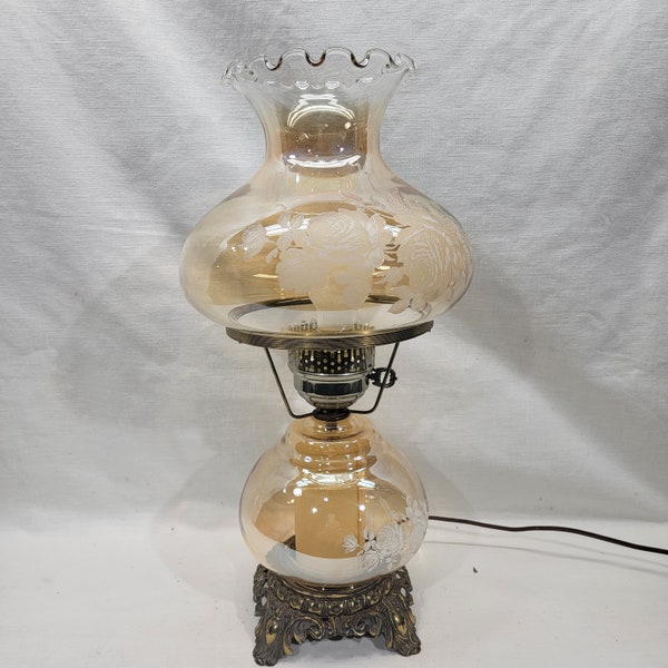 Glass Bottom Lamp - Etsy