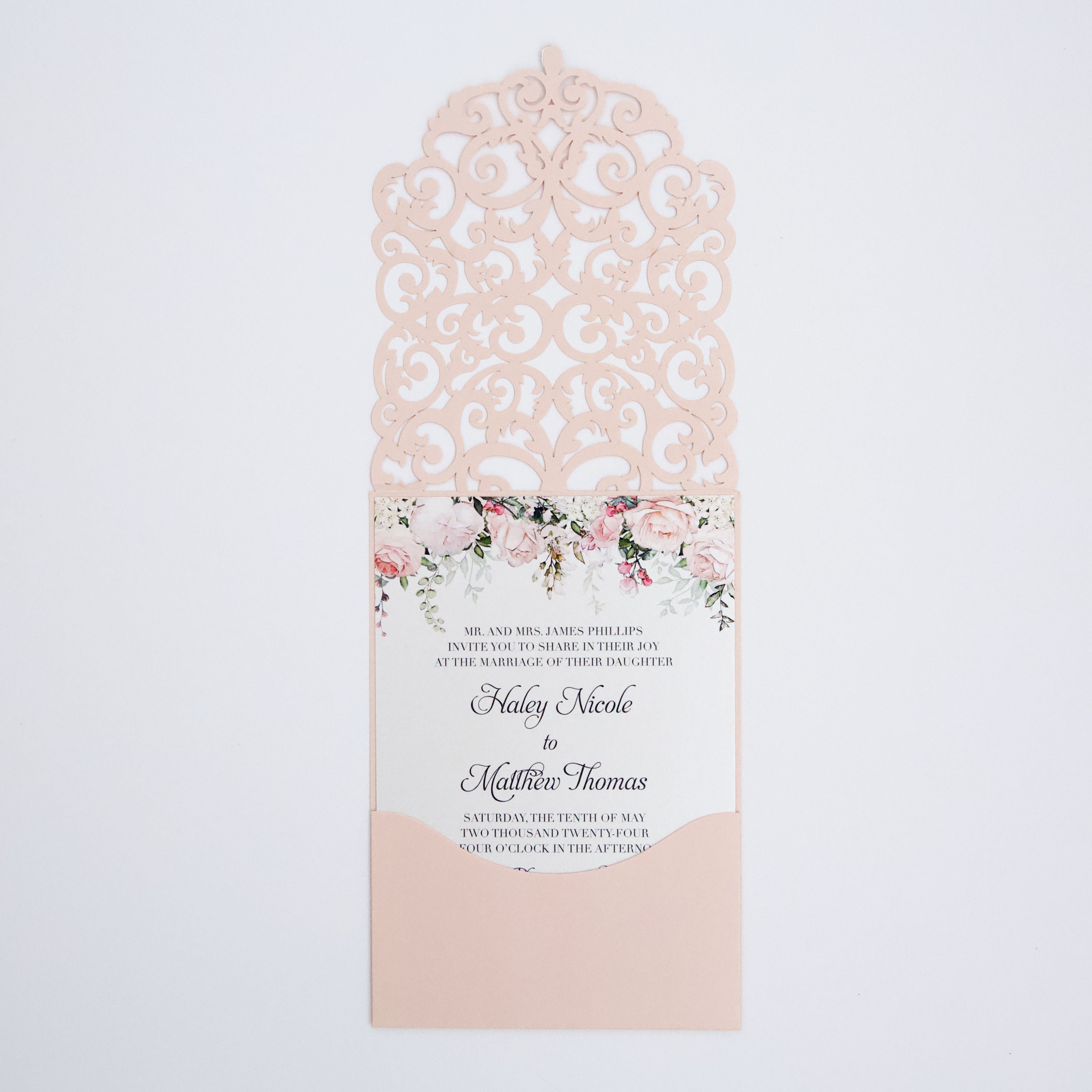 Laser Cut Folder Pocket With Jewel - Etsy