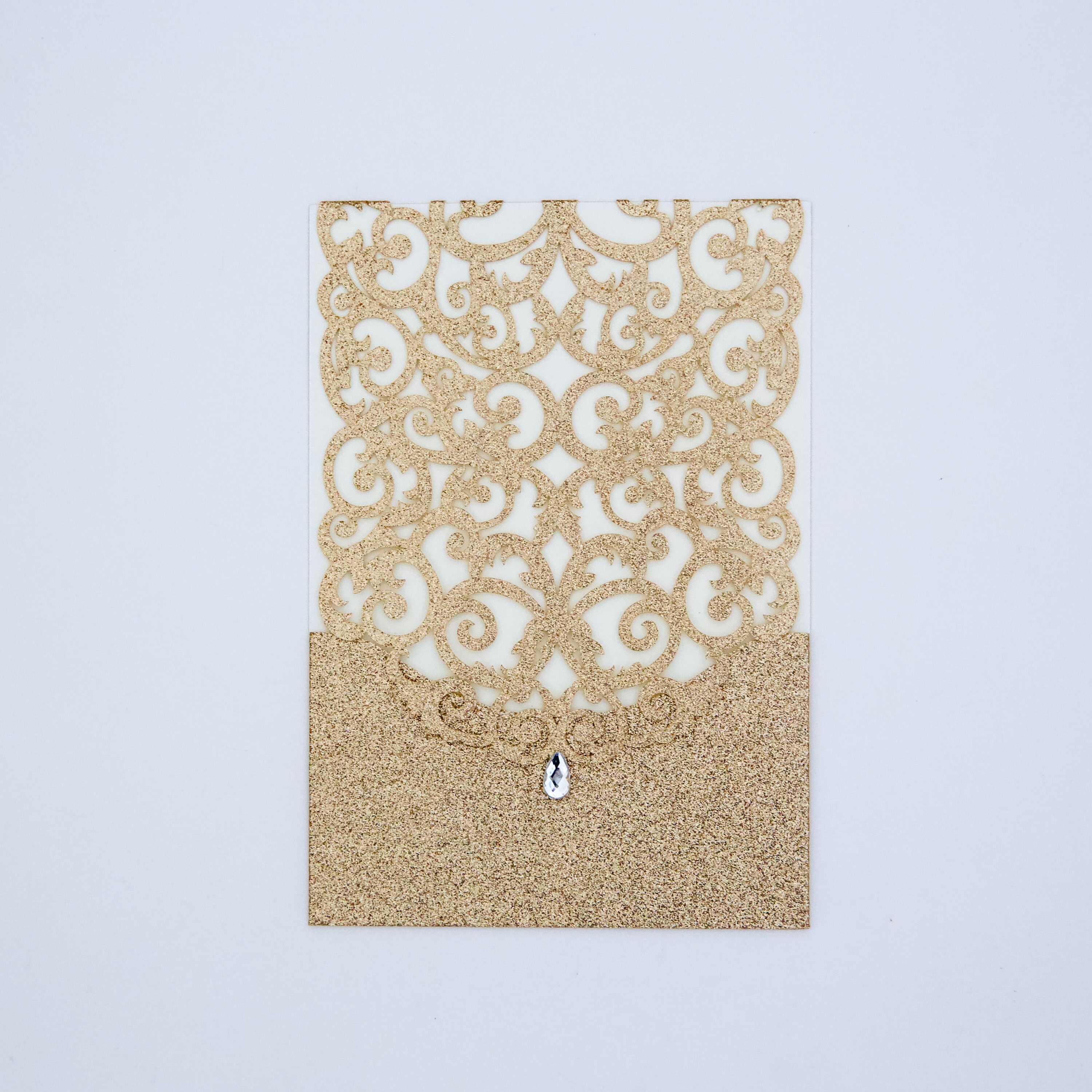 Laser Cut Folder Pocket With Jewel - Etsy