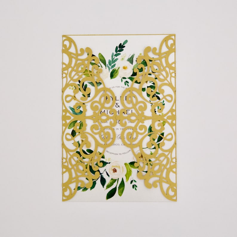 Laser Cut Invitation Folder - Etsy
