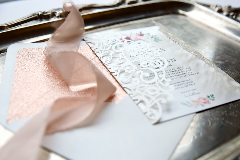 Laser Cut Invitation Folder - Etsy