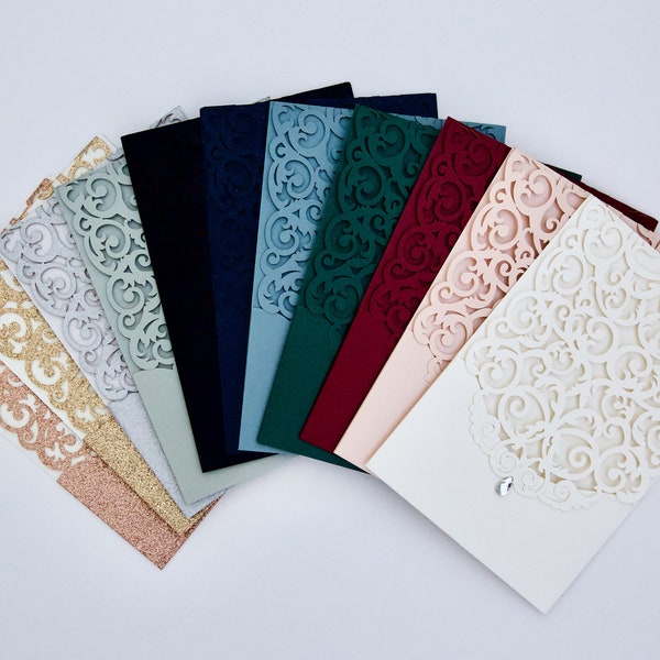 Pocket Folder Invite - Etsy