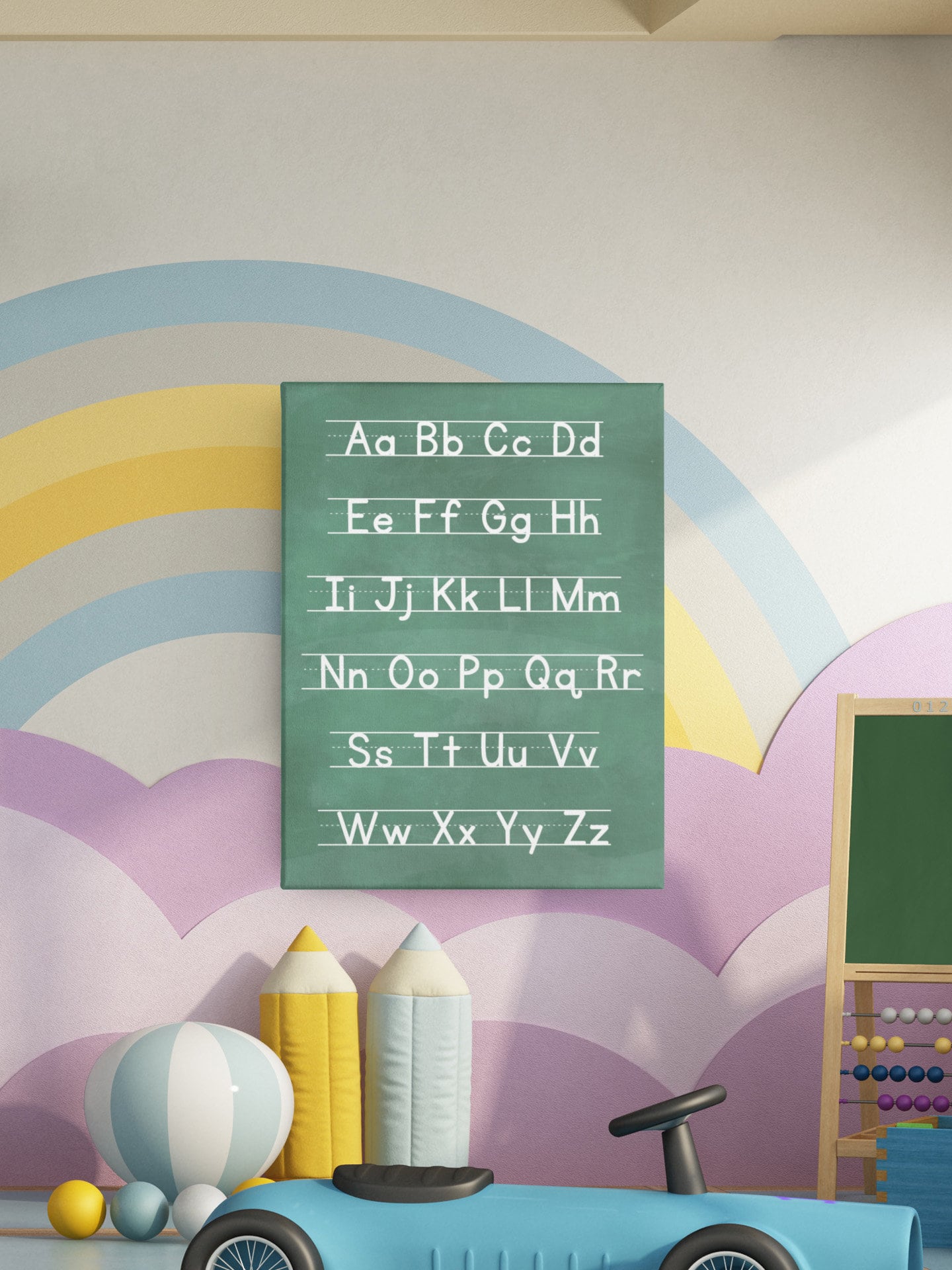 Chalkboard Decor, Alphabet Poster, Educational Poster, Homeschool ...