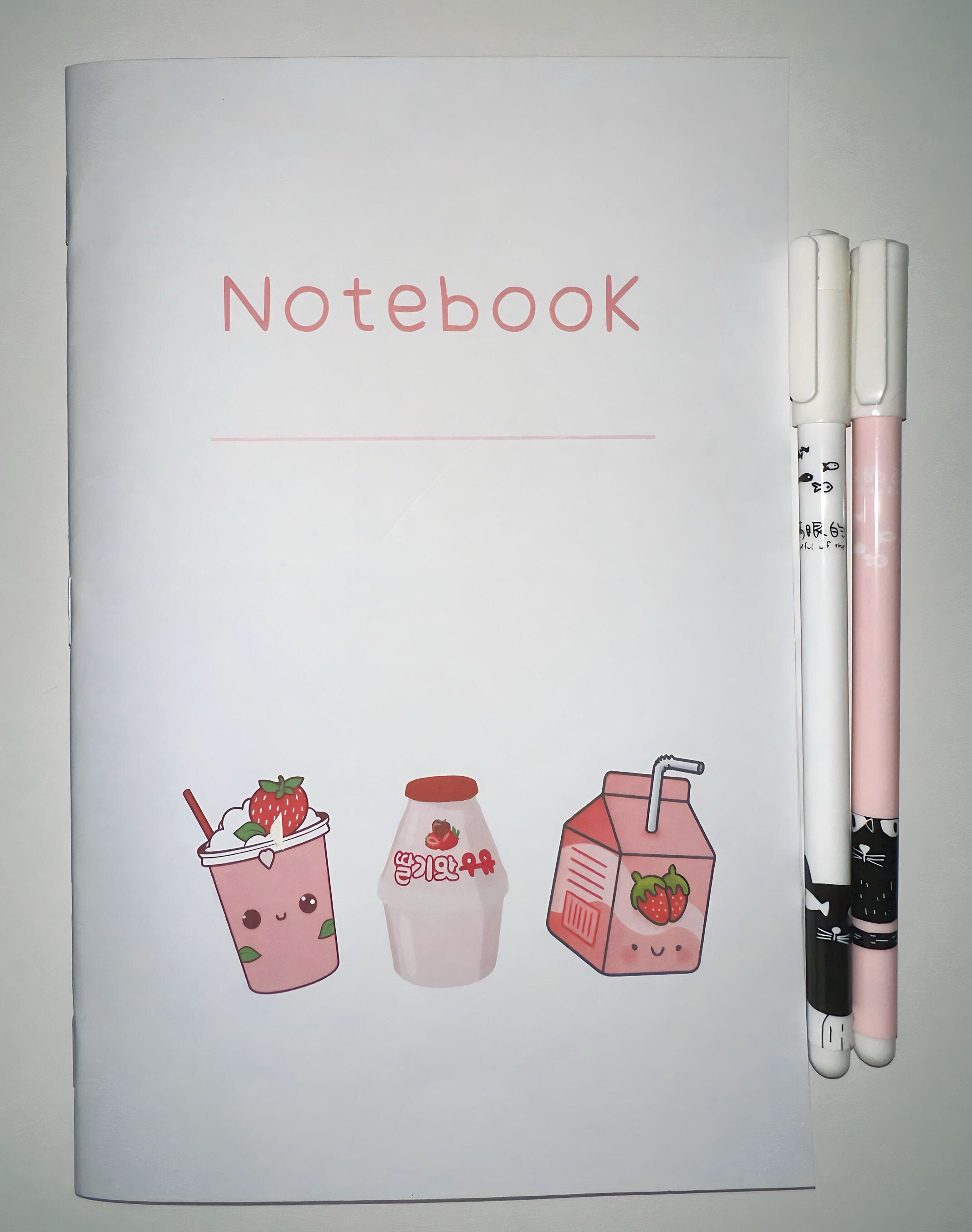 Strawberry Milk Notebook - Etsy
