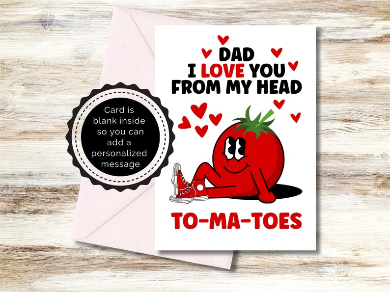 Funny Father's Day Card, Dad Joke Fathers Day Card, I Love You From My ...