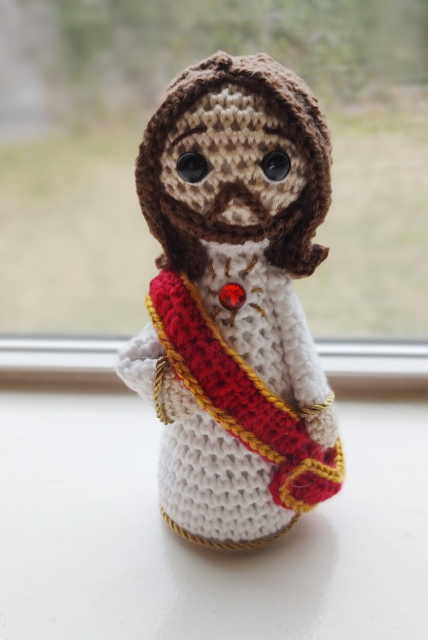 Sagrado Corazon De Jesus Crochet Amigurumi - Etsy