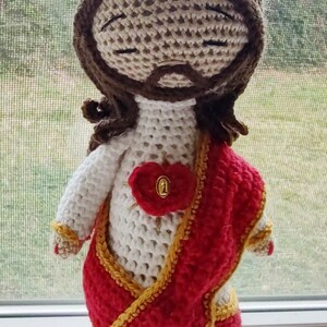 Jesus Sagrado Corazon Crochet Amigurumi - Etsy