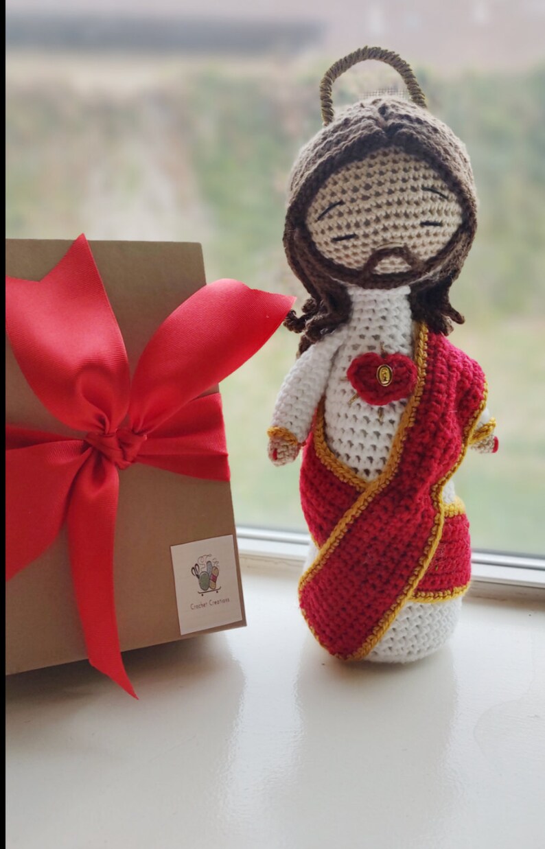 Jesus Sagrado Corazon Crochet Amigurumi - Etsy