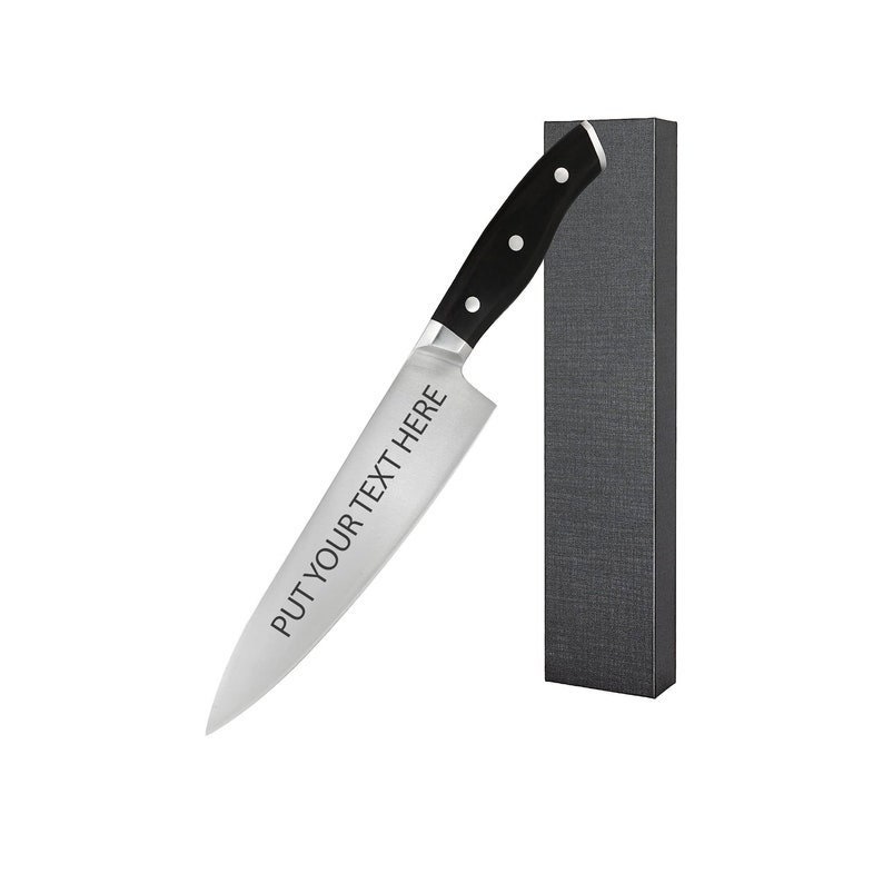 Customizable Chef's Knife 100% Stainless Steel Razor Sharp Kitchen ...