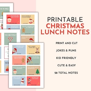 28 Christmas Lunch Box Jokes for Kids | Christmas Lunch Notes ...